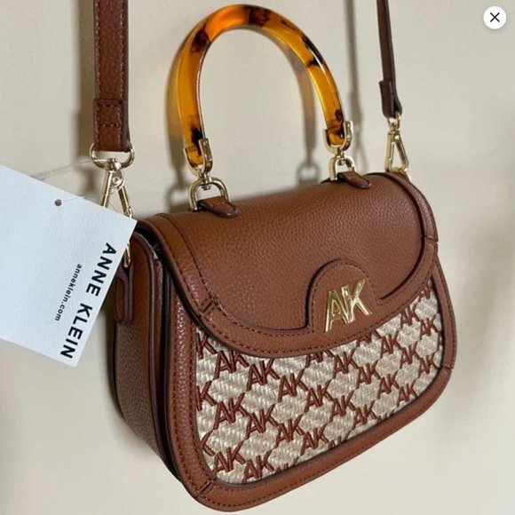 Anne Klein | Bags | Anne Klein Sunny Flap Satchel In Embroidered Ak ...
